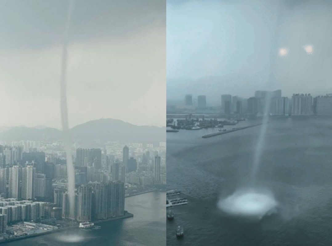 Rare Waterspout Spotted in Hong Kong: Is This a Sign of Extreme Weather ...